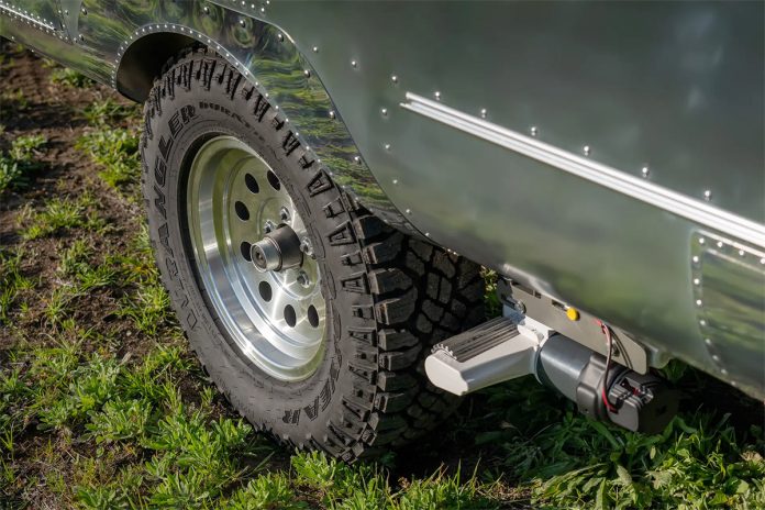Bowlus Rivet is a self-propelled, self-powered off-road camper