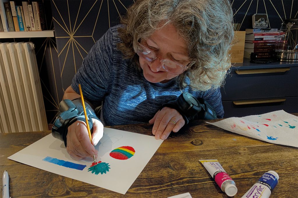 GyroGlove is a hand-stabilizing glove for people with tremors