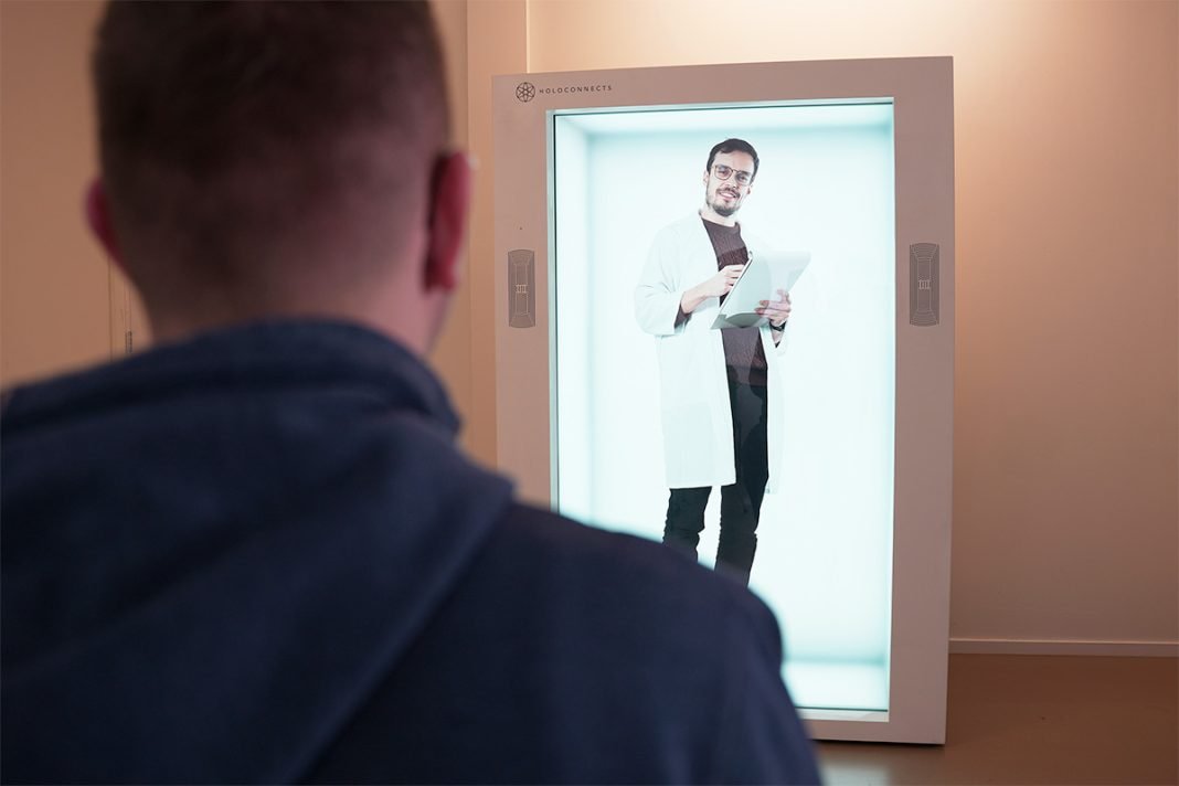 Holoconnects showcased its advanced hologram technology at CES 2024