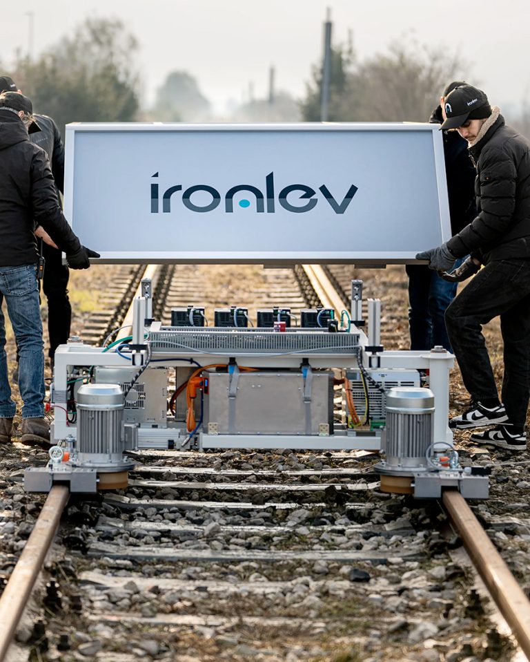 IronLev tests low-cost maglev upgrade on regular rail tracks