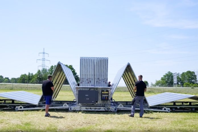 Mobile solar containers provide solar power anytime, anywhere