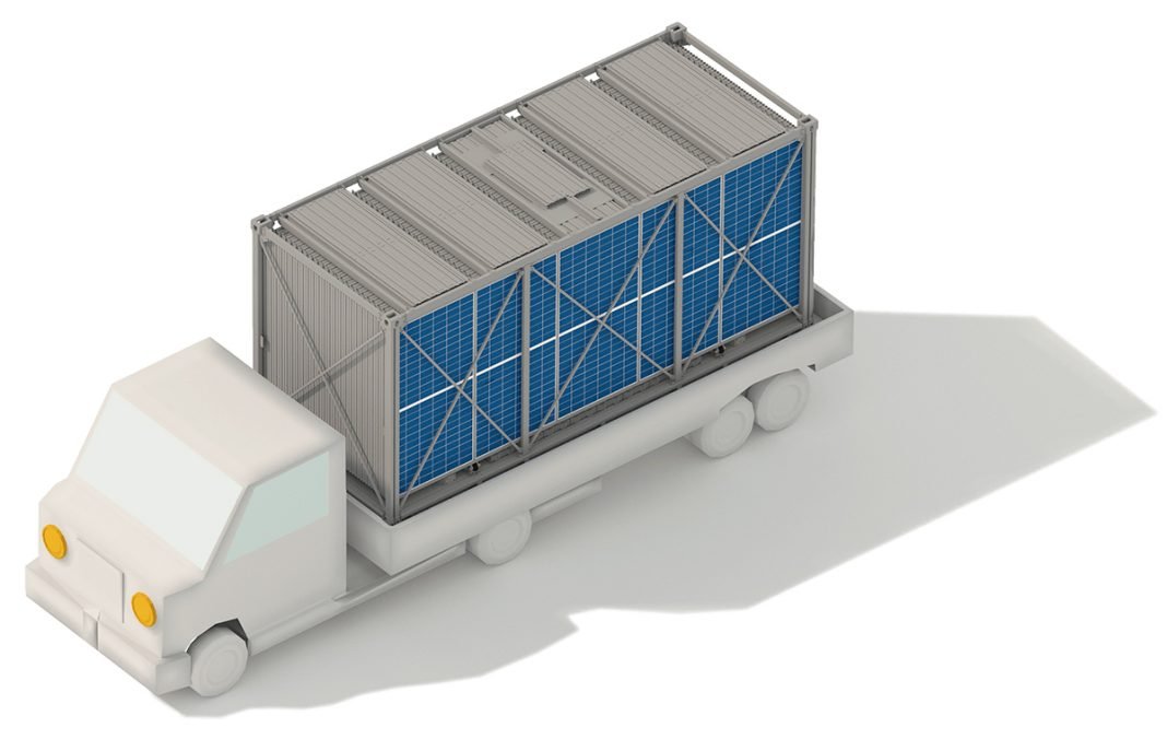 Mobile solar containers provide solar power anytime, anywhere