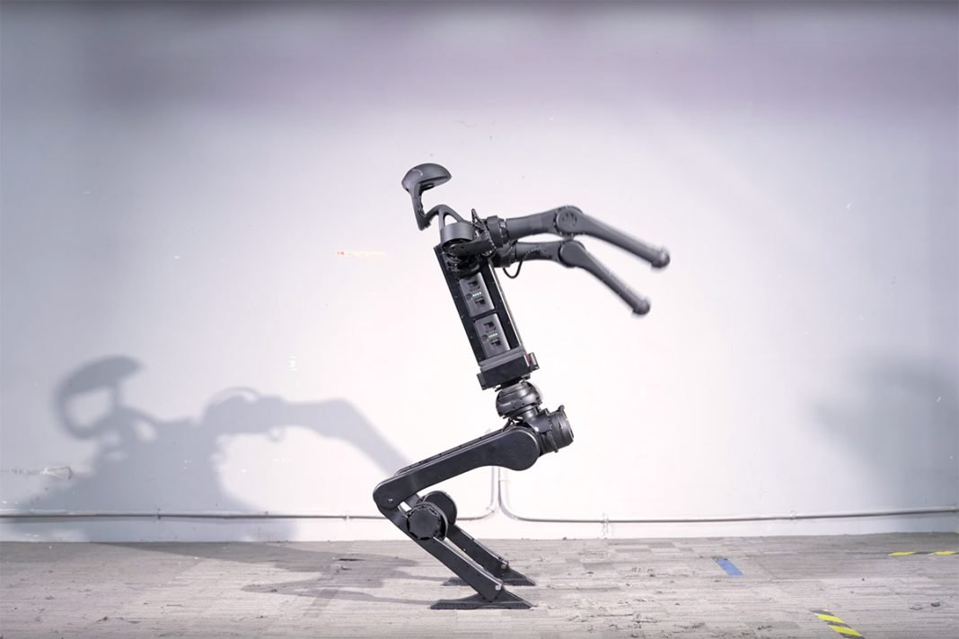 World’s first humanoid to do a backflip without hydraulics