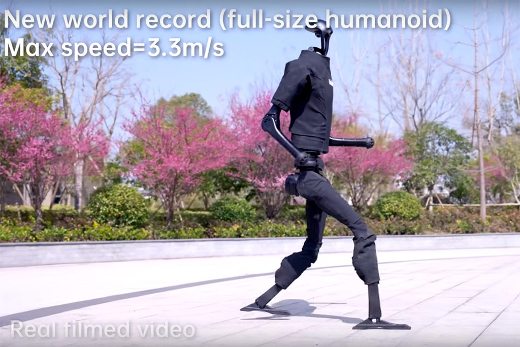 Unitree's H1 humanoid breaks world speed record, dances, jumps, and ...