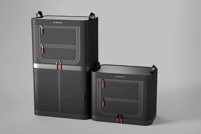 Modular mini-camper transforms from 8-seat MPV to RV with stackable pods