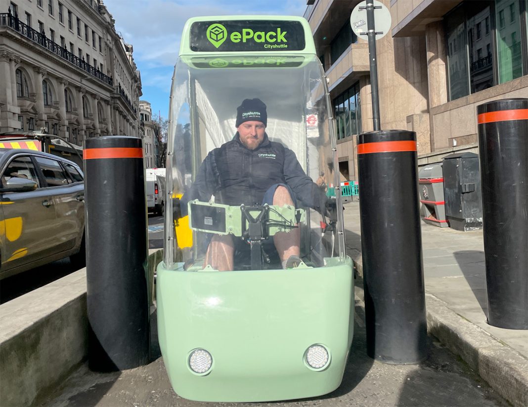 CityShuttle ePack cargo bike for businesses ready to lease