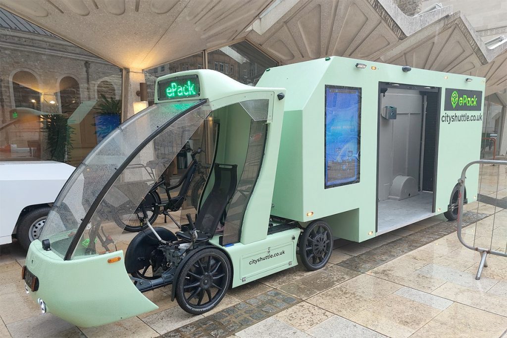 CityShuttle ePack cargo bike for businesses ready to lease