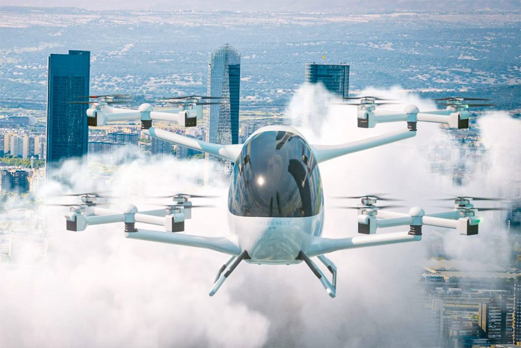 FlyFree eVTOL keeps the cabin stable, tilts propulsion banks as needed