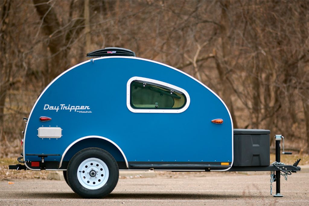 The Vistabule Daytripper is a compact teardrop trailer for minimalist ...