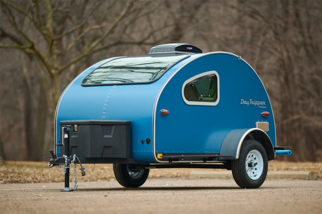 The Vistabule Daytripper is a compact teardrop trailer for minimalist ...