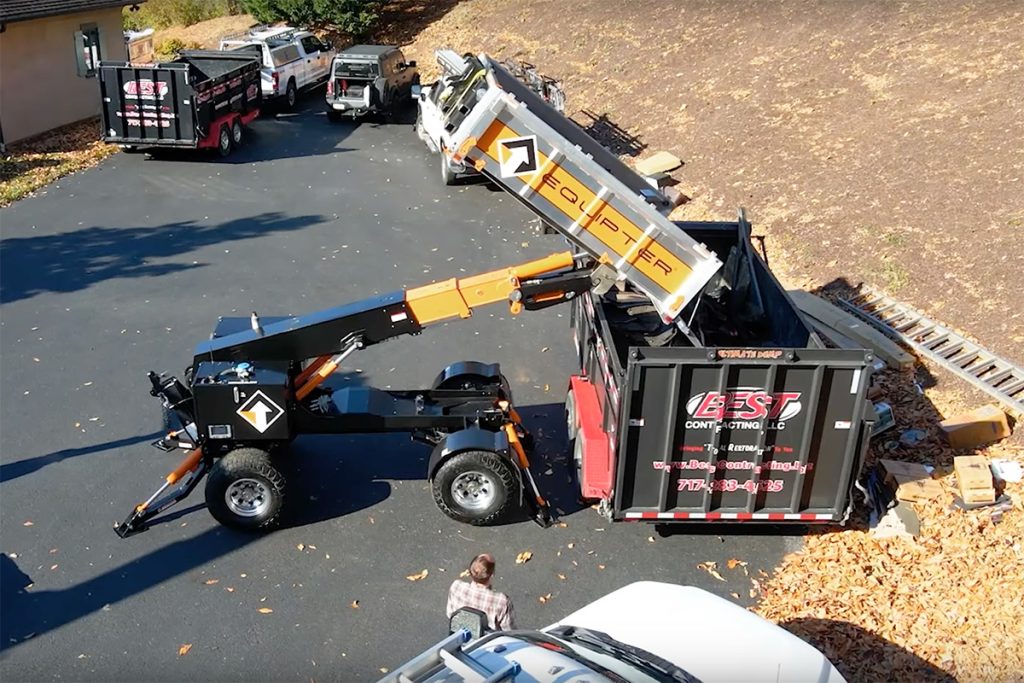 Equipter 7000 Is A Towable Telescopic Boom And Debris Container