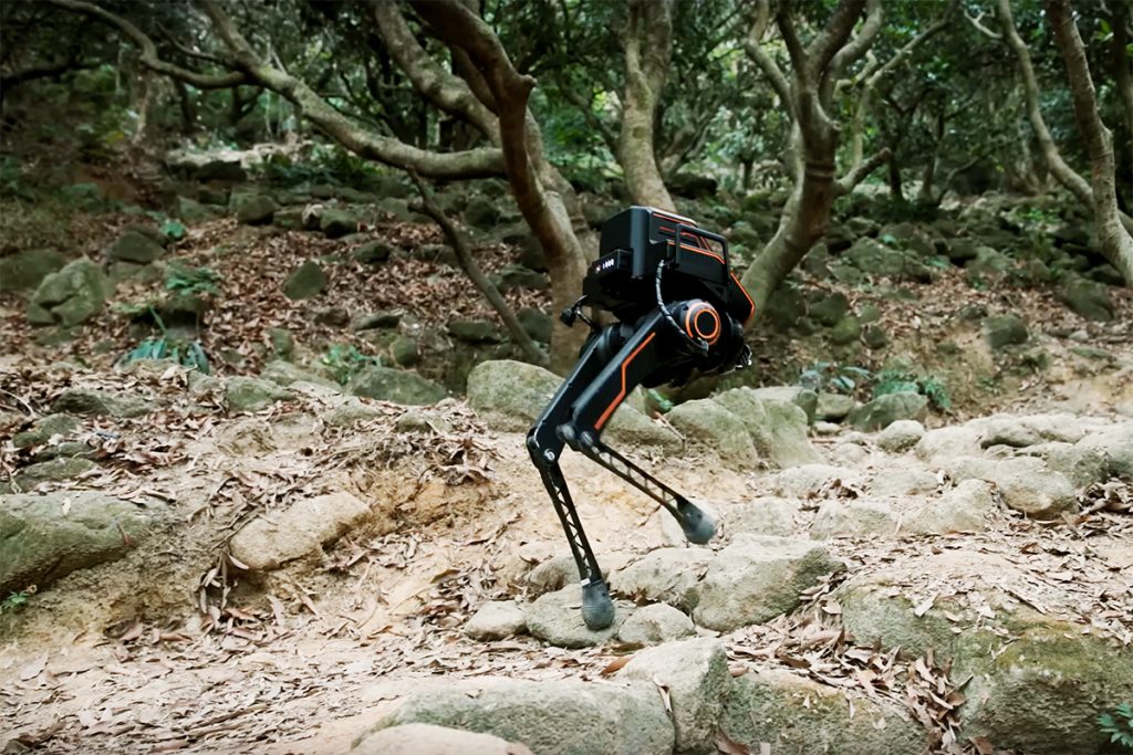 P1 bipedal robot takes a beating, keeps on hiking