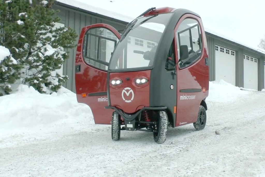 Mini Crosser X-CAB is an all-terrain mobility scooter for the Nordic ...