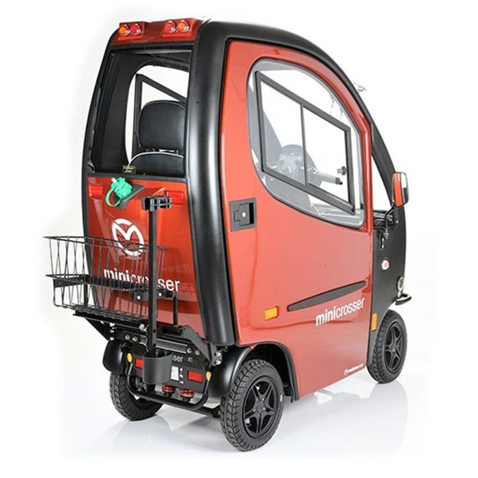 Mini Crosser X-CAB is an all-terrain mobility scooter for the Nordic ...