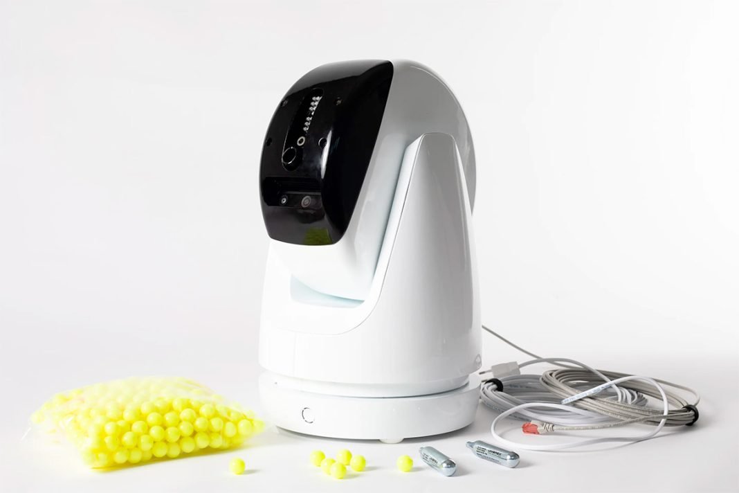 Paintball-blasting home security camera