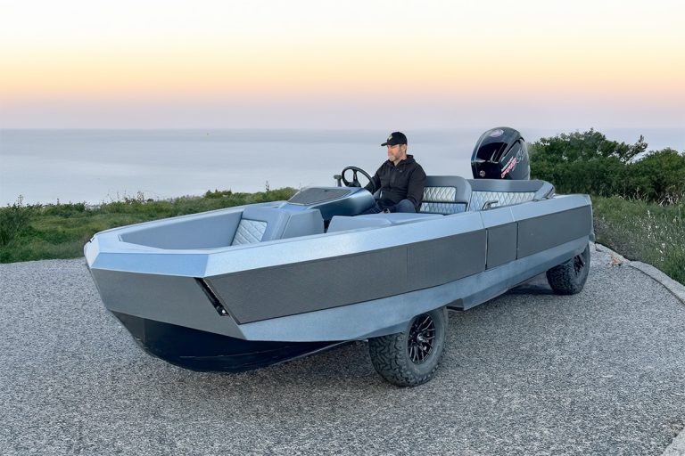 Sleek neighborhood cruiser transforms into an impressive 18-foot boat
