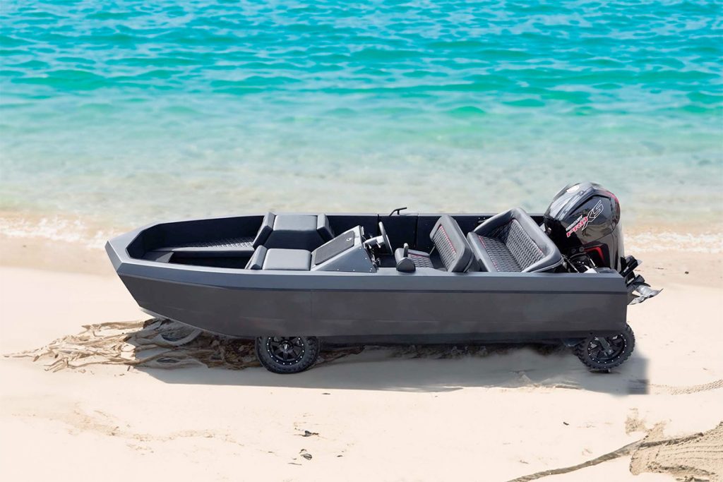 Sleek neighborhood cruiser transforms into an impressive 18-foot boat