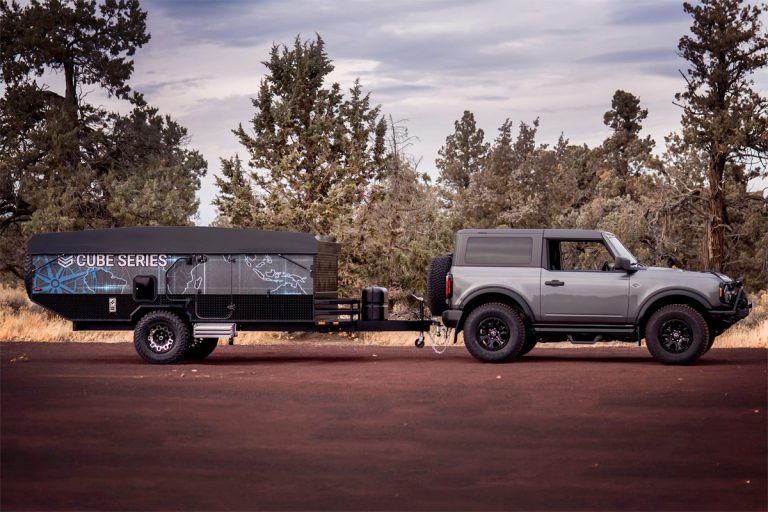 Pop-up Cube camper offers four-season comfort with innovative hard walls
