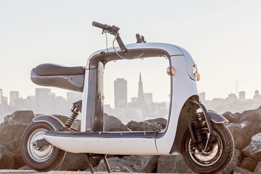Lit Motors' AEV is a self-balancing, fully-enclosed electric motorcycle