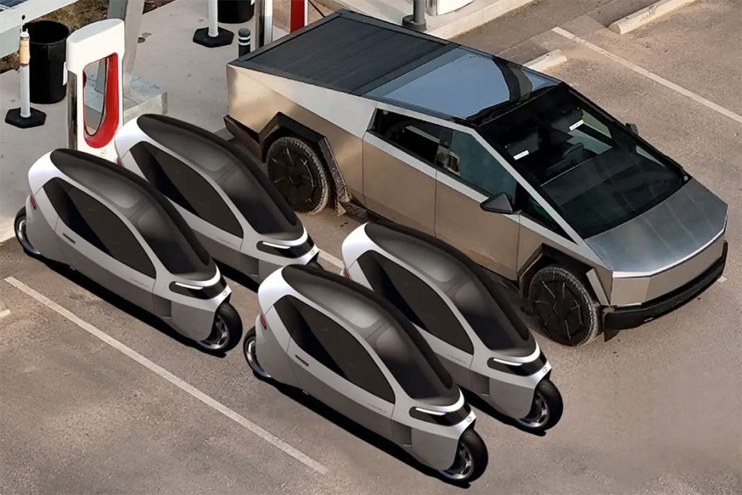 Lit Motors' AEV is a self-balancing, fully-enclosed electric motorcycle