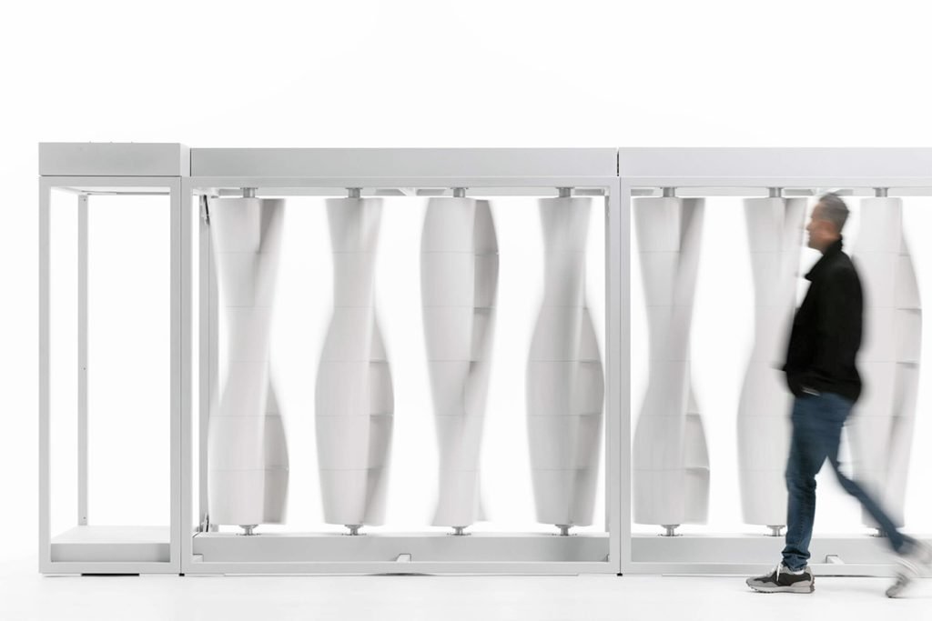 Captivating modular wind turbine wall set for customer trials