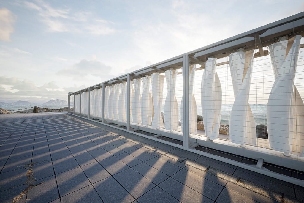 Captivating modular wind turbine wall set for customer trials