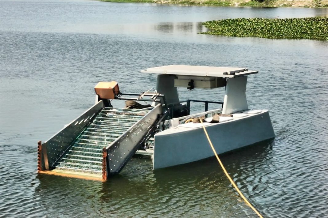Autonomous marine trash collector now tackles invasive weeds