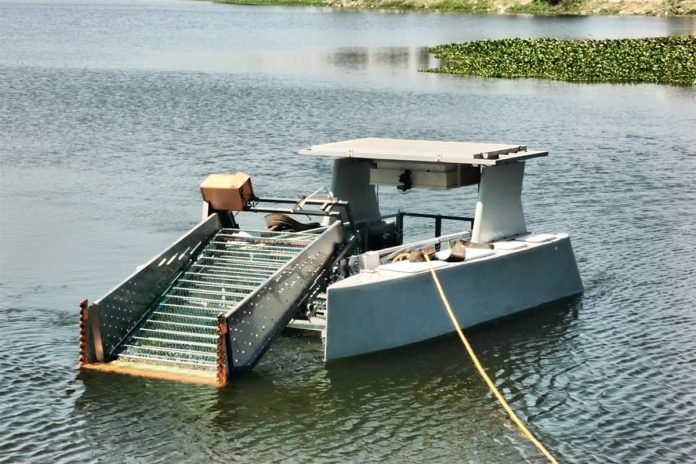 Autonomous marine trash collector now tackles invasive weeds