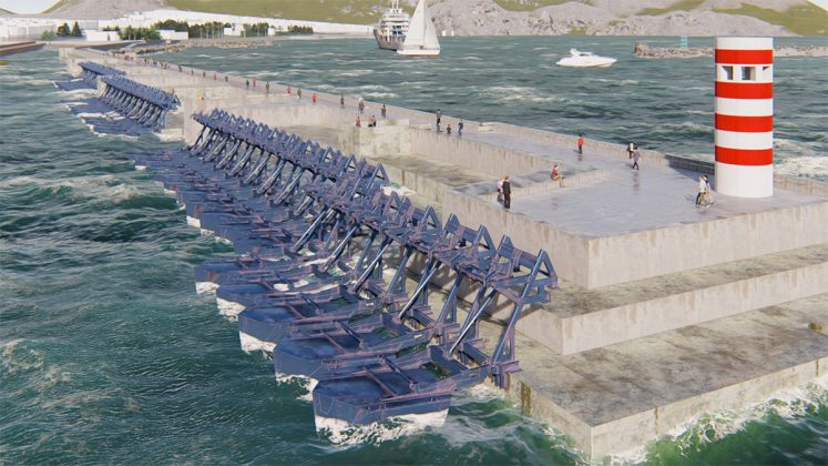 Transforming the constant power of waves into electricity
