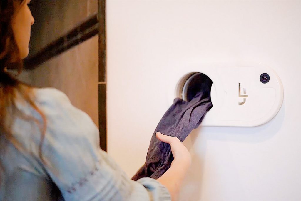 World’s first vacuum-powered laundry chute