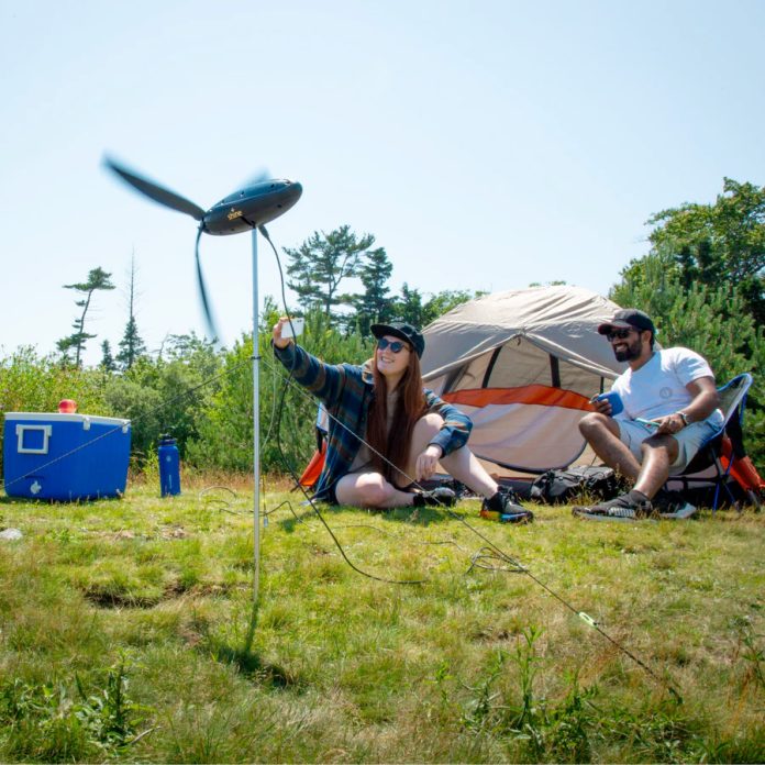 Shine portable wind turbine fits in your backpack, generates power for ...