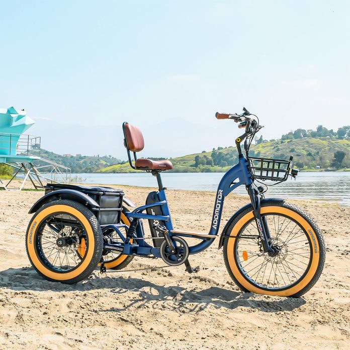 Versatile full-suspension e-trike for urban and off-road adventures