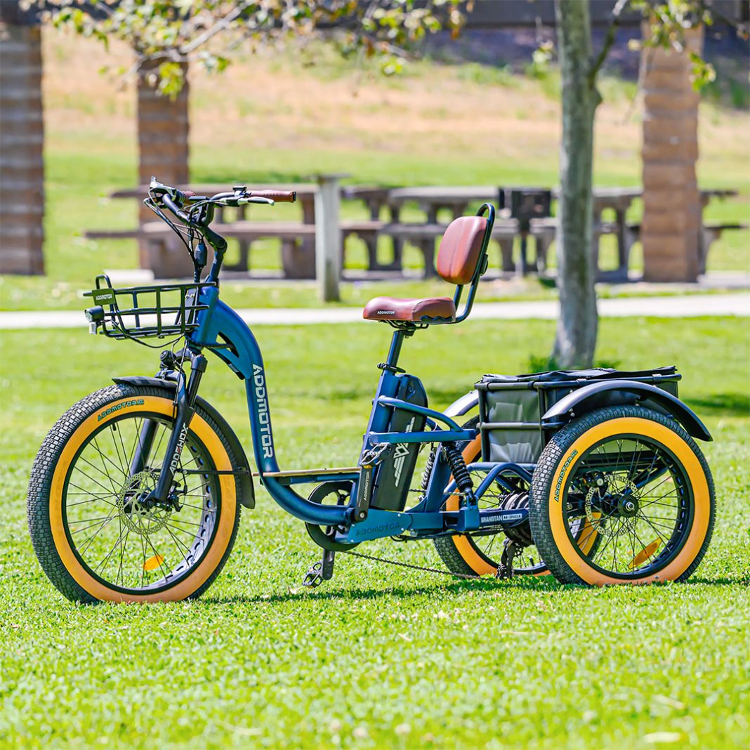 Versatile full-suspension e-trike for urban and off-road adventures