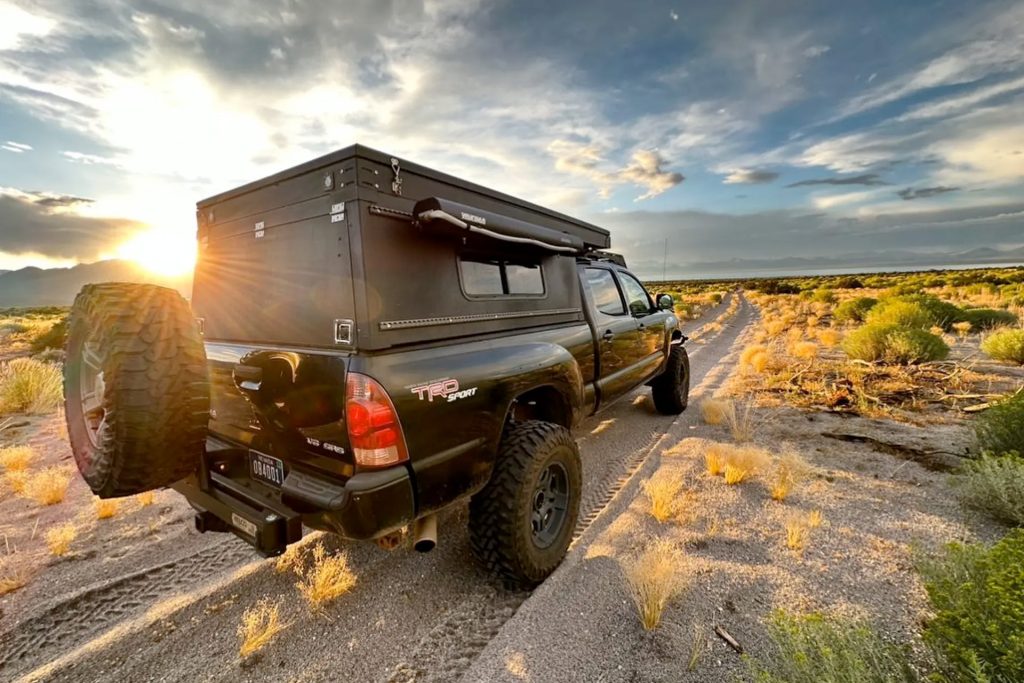 Truck camping system transforms Toyota Tacoma into a modular camper van