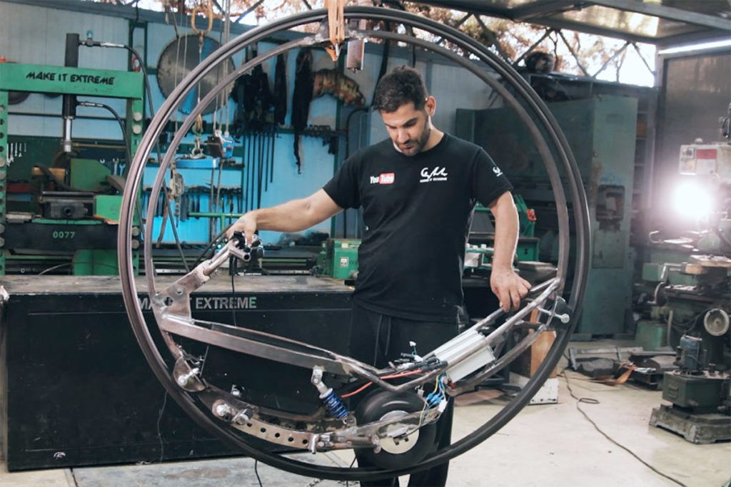 Electric Monowheel: A novel ride with powerful torque