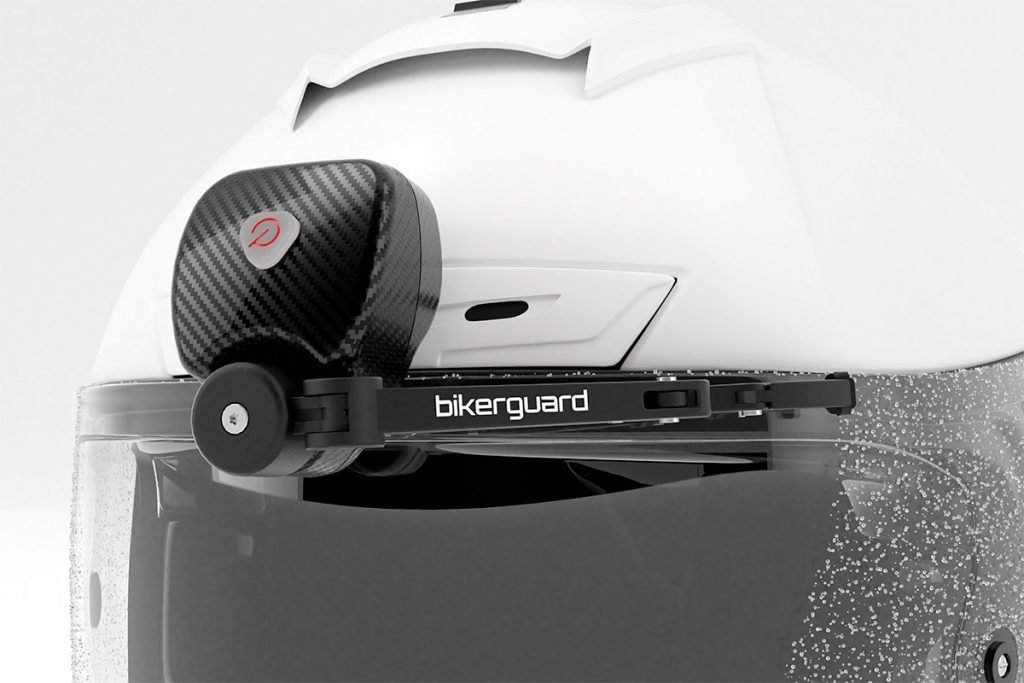 Mini electric wiper for helmet aims to make your rainy ride safer