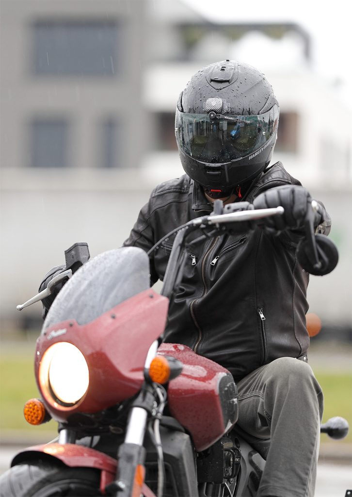 Mini electric wiper for helmet aims to make your rainy ride safer