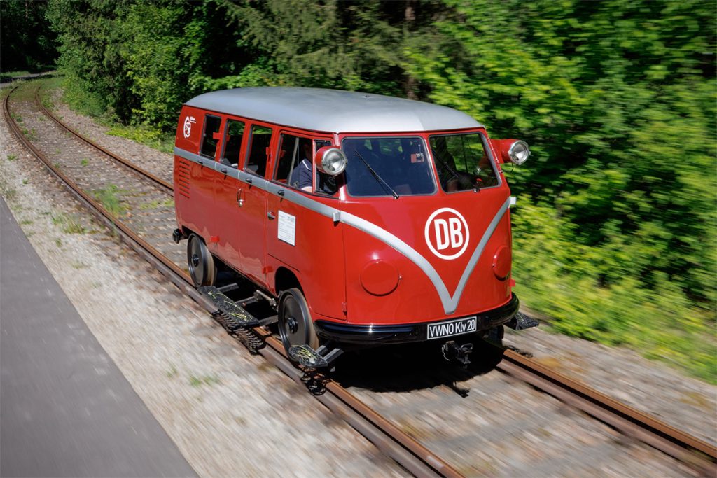 Classic VW Bulli transformed: The iconic camper bus now riding the rails