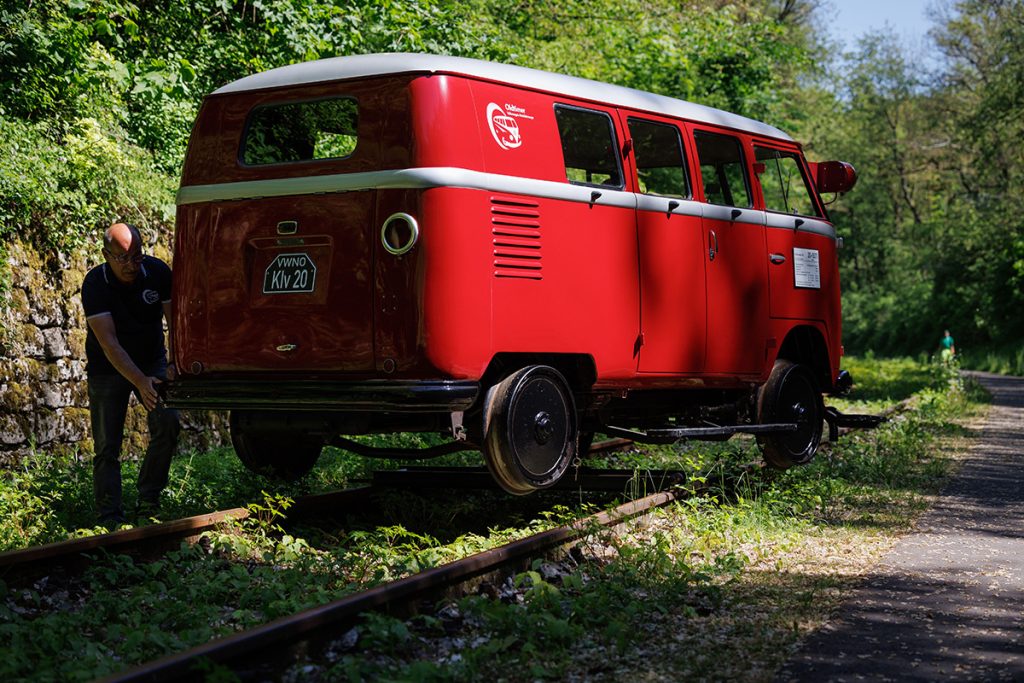 Classic VW Bulli transformed: The iconic camper bus now riding the rails