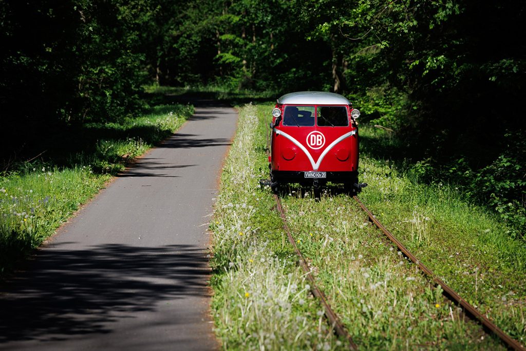 Classic VW Bulli transformed: The iconic camper bus now riding the rails