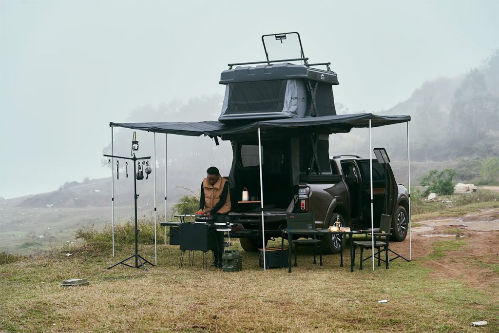 Kitchen Cruiser expandable pod transforms into a nomadic camp kitchen