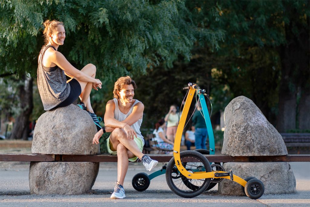 Compact stand-up bike offers a fun and effective full-body workout