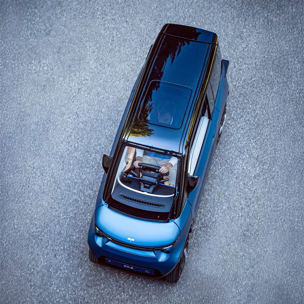 City Transformer CT-2 microcar widens wheelbase for high-speed stability