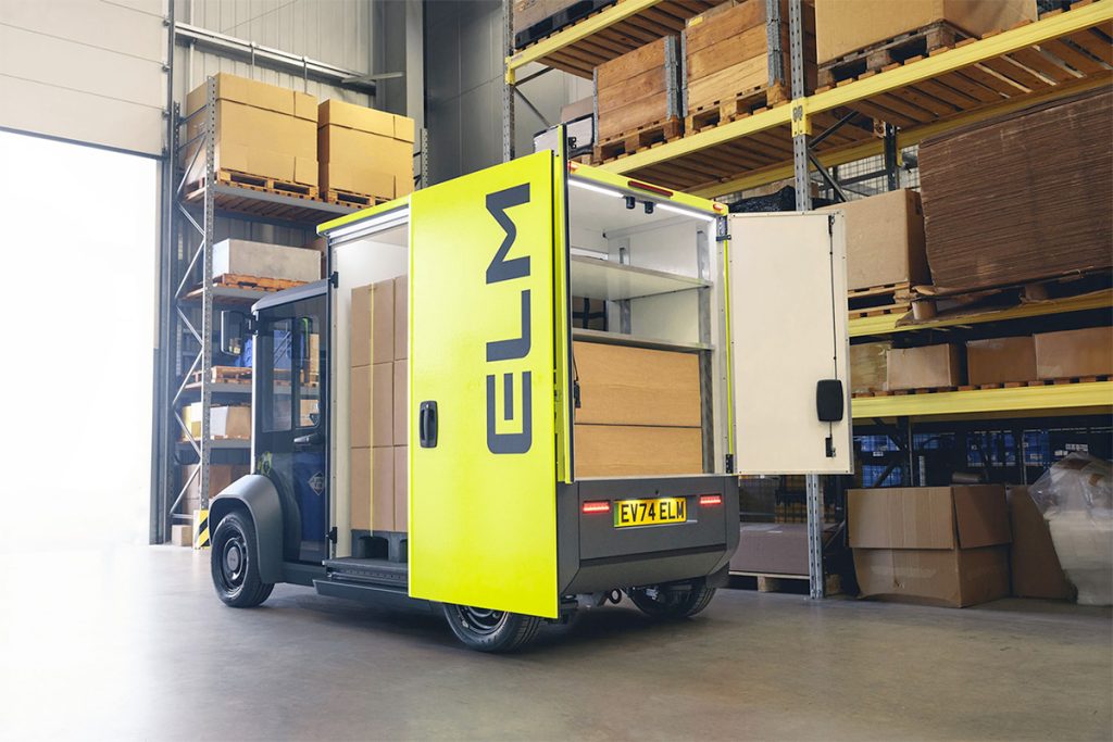 Compact electric minivan for efficient last-mile delivery