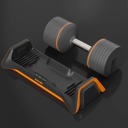 Smart dumbbells with one-button weight changing