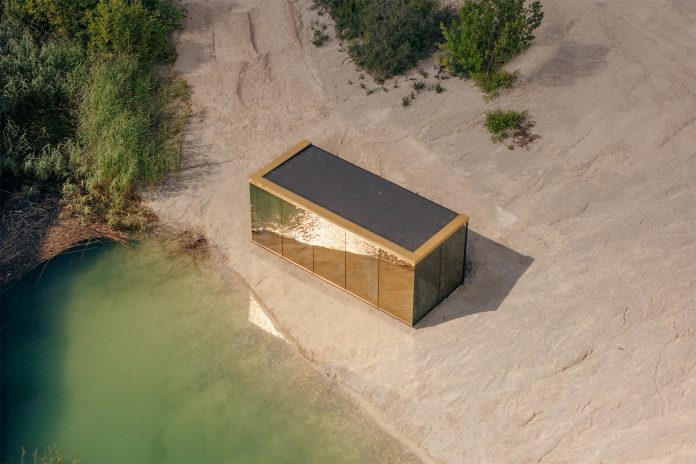 $250K golden tiny house offers a luxury twist on the small living movement