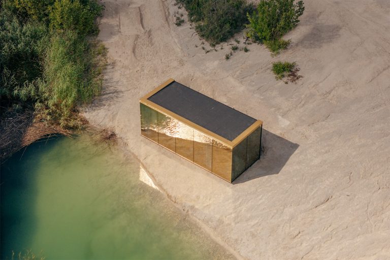 $250K golden tiny house offers a luxury twist on the small living movement