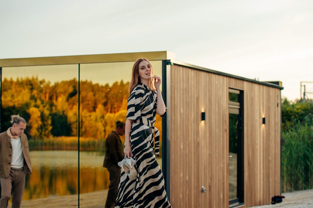 $250K golden tiny house offers a luxury twist on the small living movement