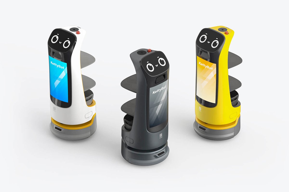 Smart delivery robot can greet customers, display ads, and navigate ...