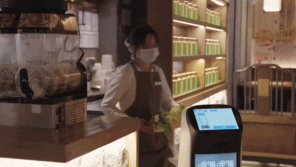 Smart delivery robot can greet customers, display ads, and navigate ...